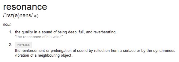 Resonance Meaning